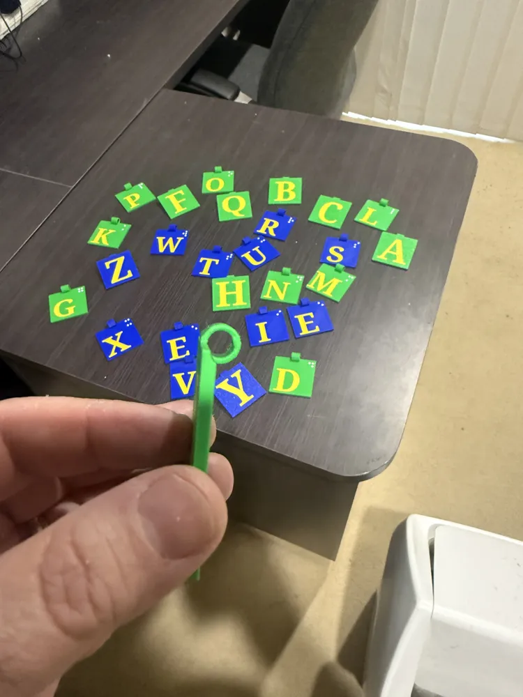 Braille Alphabet Stroller Tags - Free 3D Print Model - MakerWorld