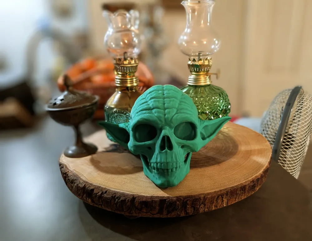 Yoda Skull Statue - Free 3D Print Model - MakerWorld