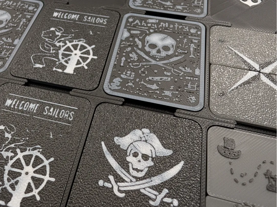 Ahoy Matey, a pirate game (Skulls & roses retheme) by kgr99 MakerWorld ...
