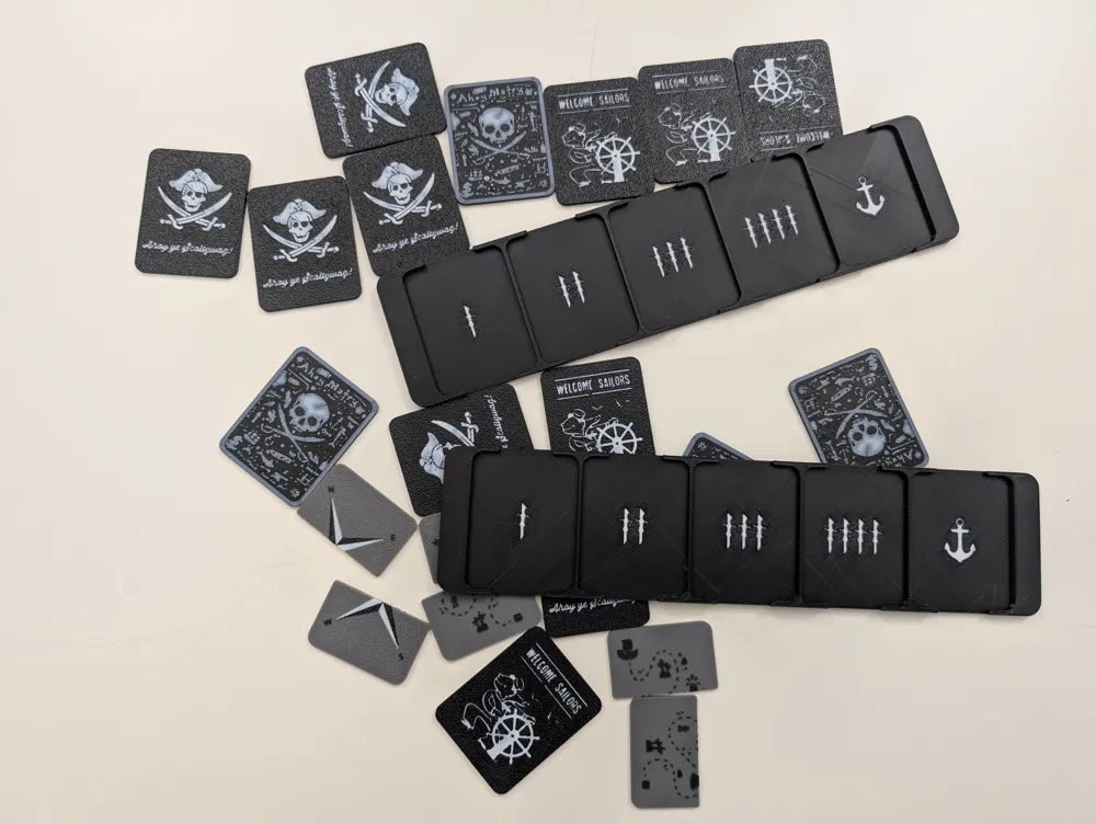 Ahoy Matey, a pirate game (Skulls & roses retheme) by kgr99MakerWorld ...