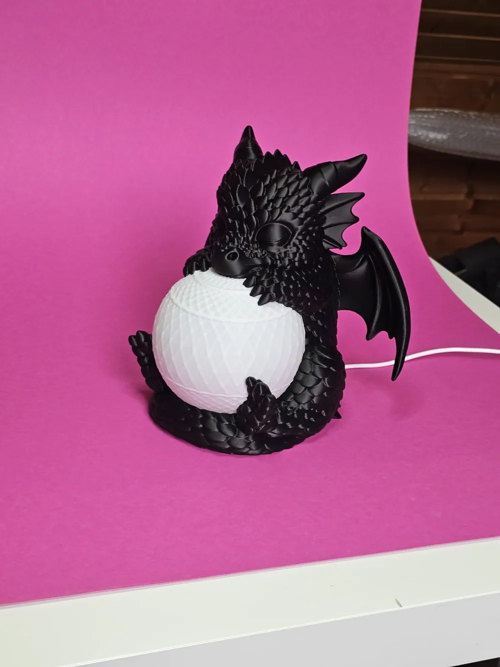 Sleeping Baby Dragon Night Light - Free 3D Print Model - MakerWorld