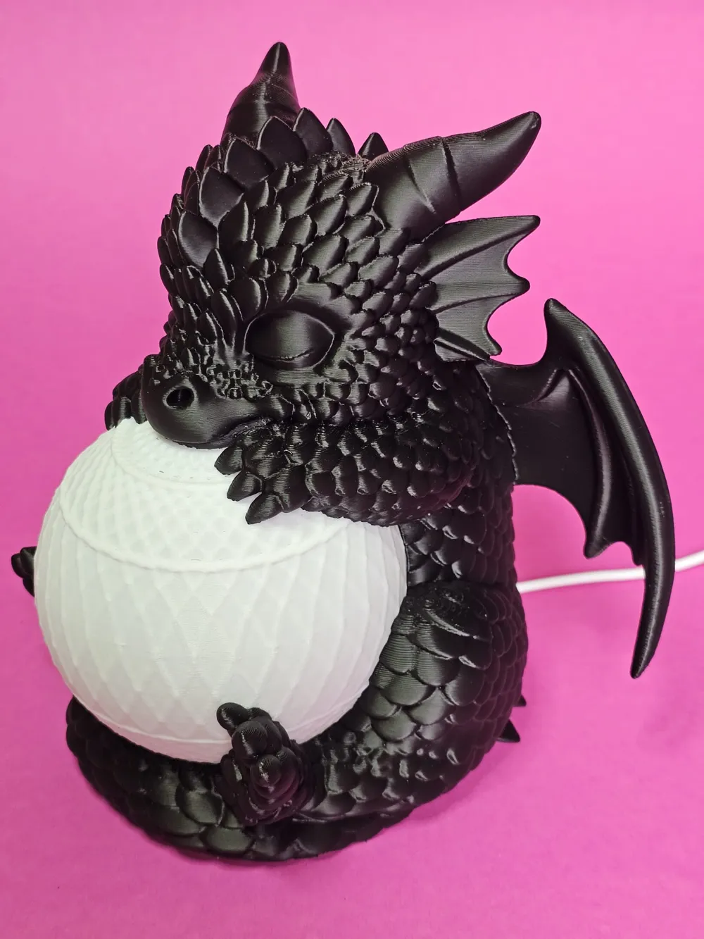 Sleeping Baby Dragon Night Light - Free 3D Print Model - MakerWorld