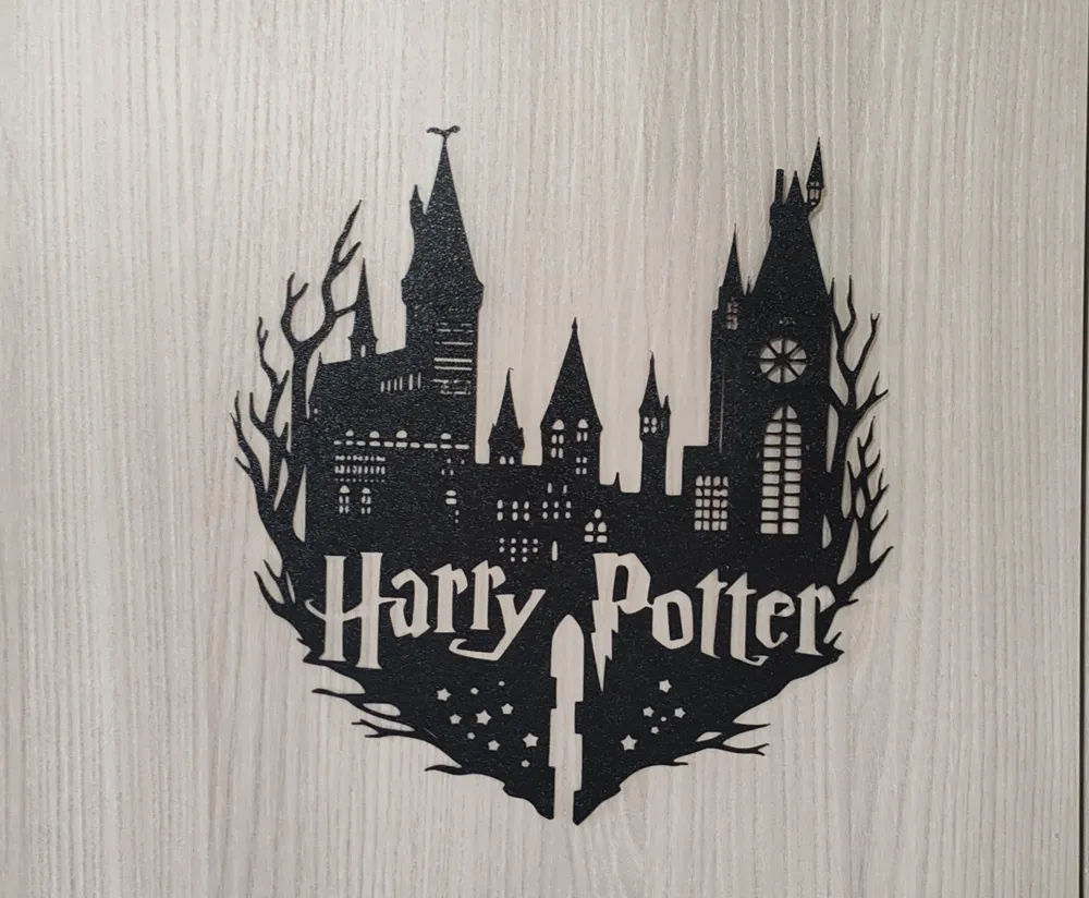 Harry Potter Hogwarts 2d wall art home decor - Free 3D Print Model ...