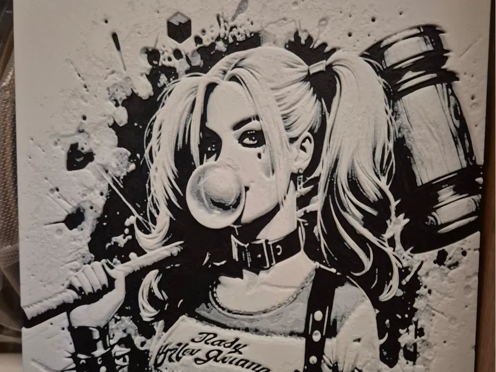 Harley quinn bubble hueforge by Buntsta MakerWorld: Download Free 3D Models
