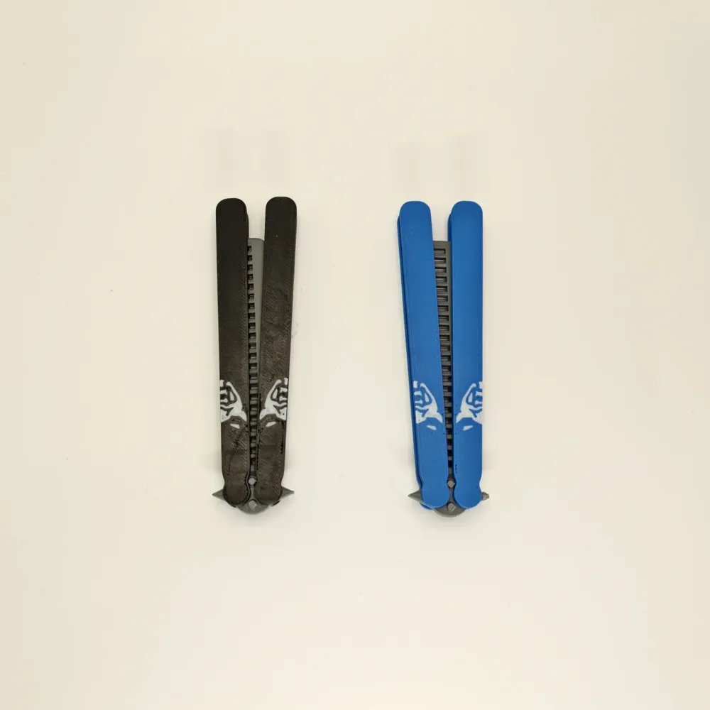 Butterfly Knife Comb (Night Butterfly) - Free 3D Print Model - MakerWorld