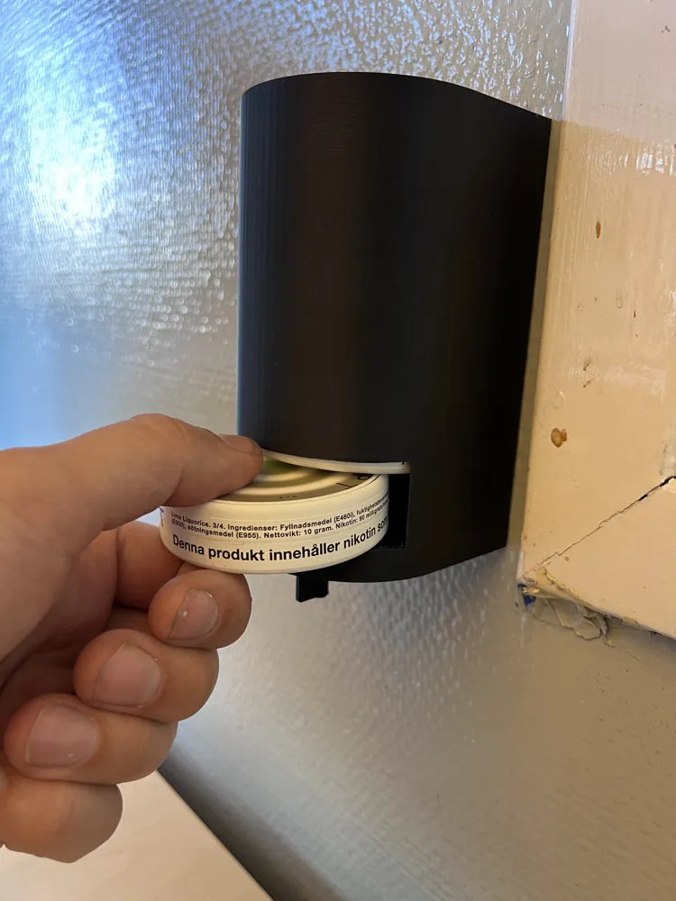 Snus / Zyn / Velo wallmounted dispenser by Richard MakerWorld: Download ...