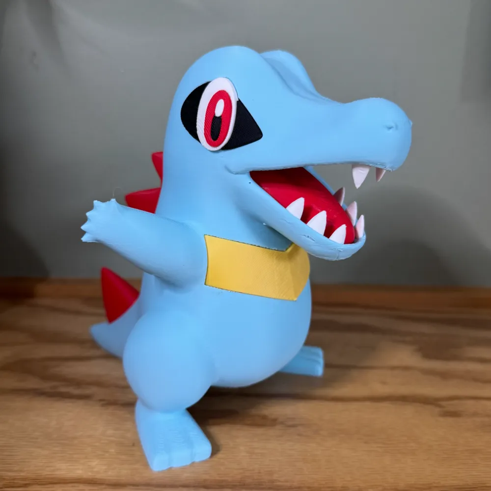Totodile Model Starting Pokemon; Split and Full by Nostalgic 3D ...