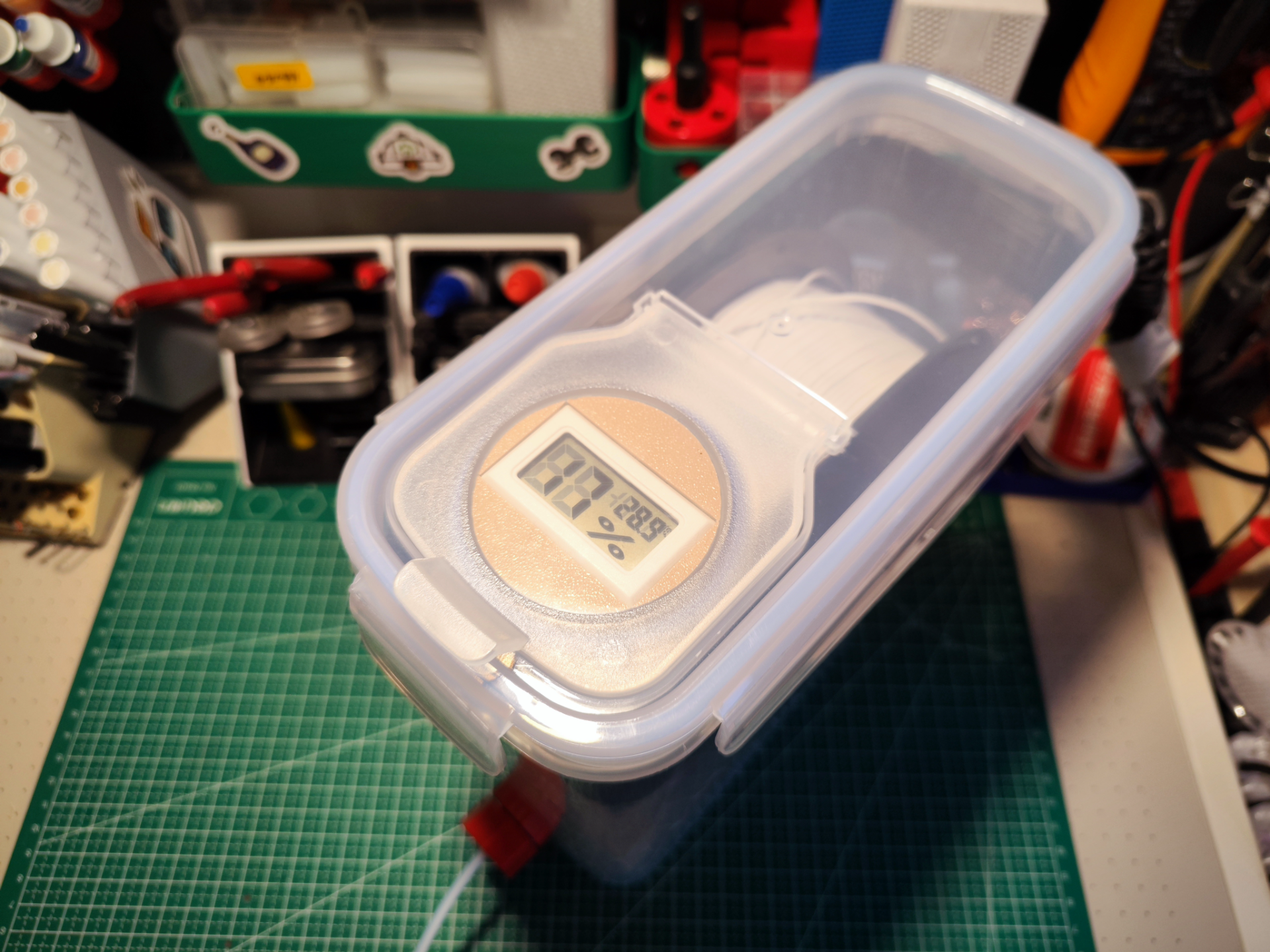 4L Rice Bin Hygrometer Mounting Lid by 余火 MakerWorld: Download Free 3D Models