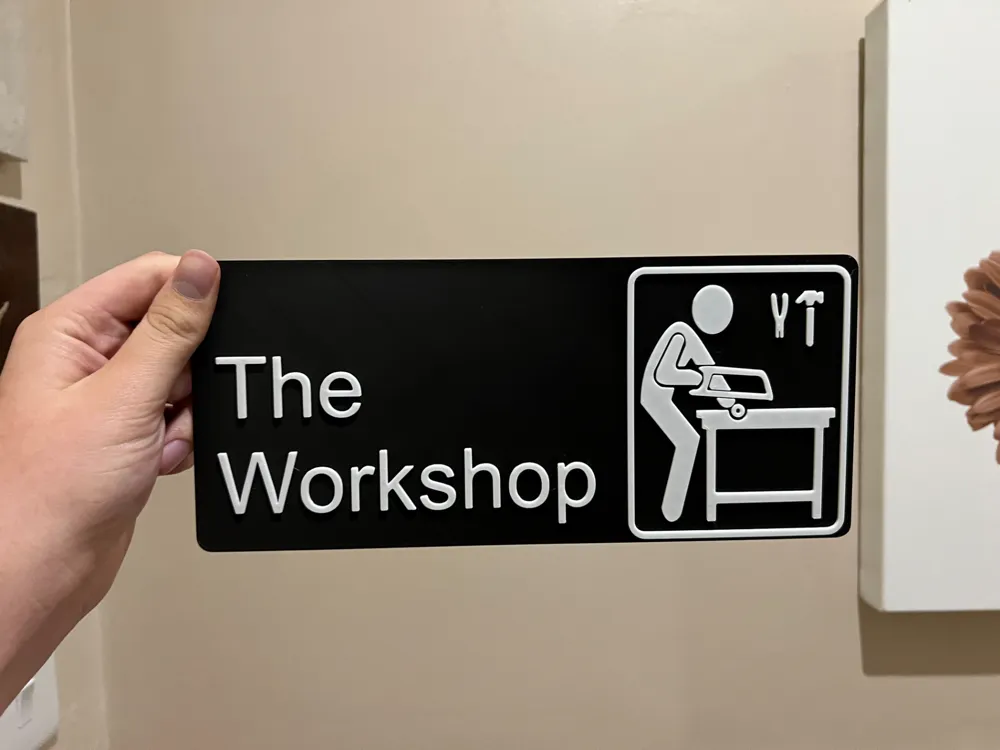 The Workshop - The Office Sign by UseLess Engineering - MakerWorld