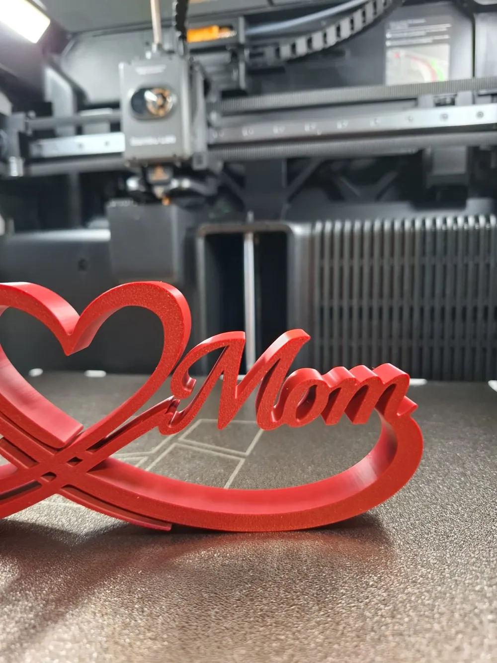 Love Mom Infinity Heart - Mother’s Day Sign - Free 3D Print Model ...