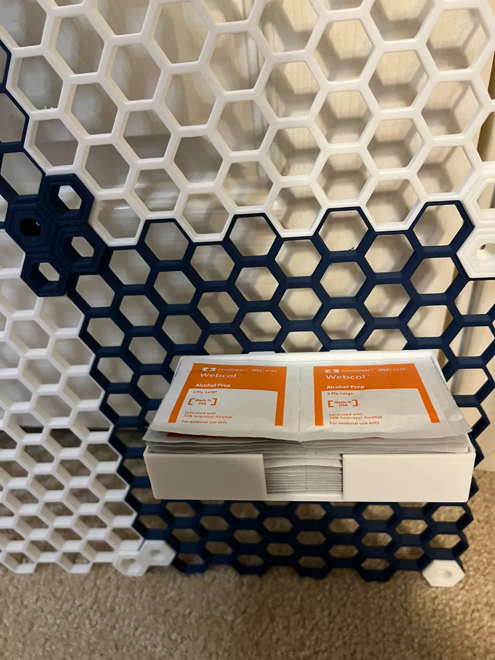Honeycomb Storage Wall (HSW) - Tray for Alcohol Prep Pads Remixed by ...