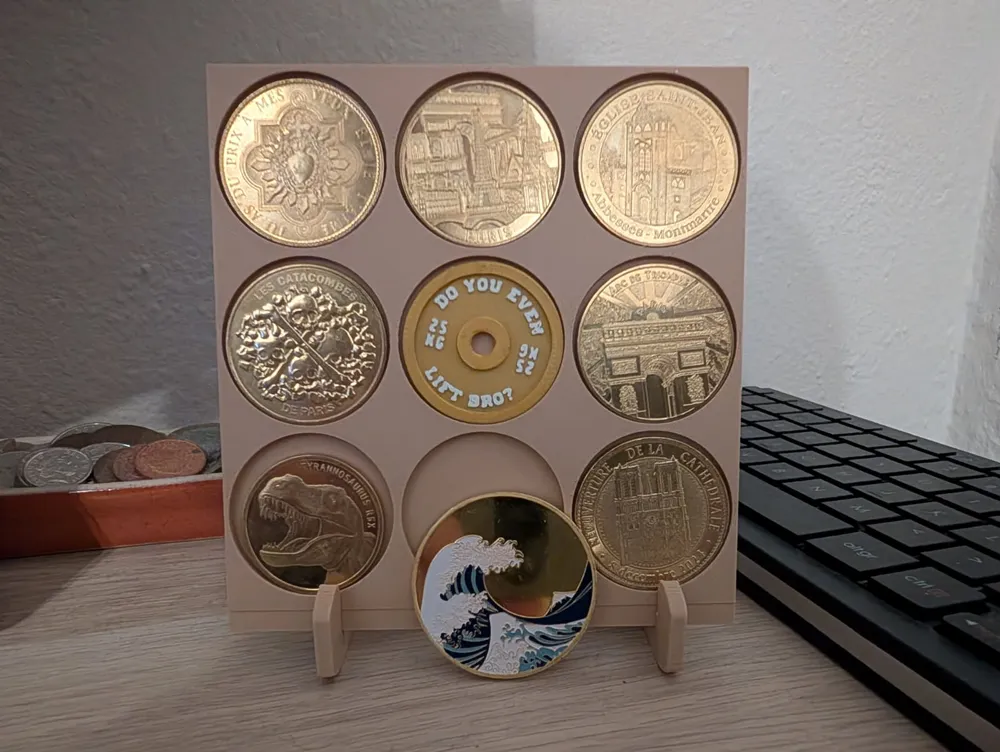 souvenir coin holder - Free 3D Print Model - MakerWorld