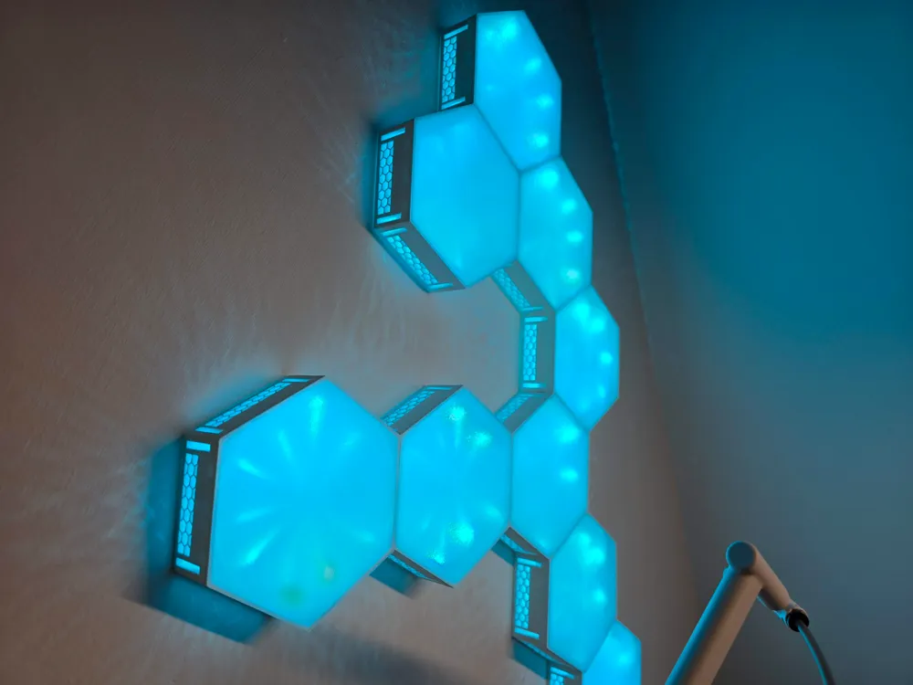 Hexagon LED Lights - Free 3D Print Model - MakerWorld