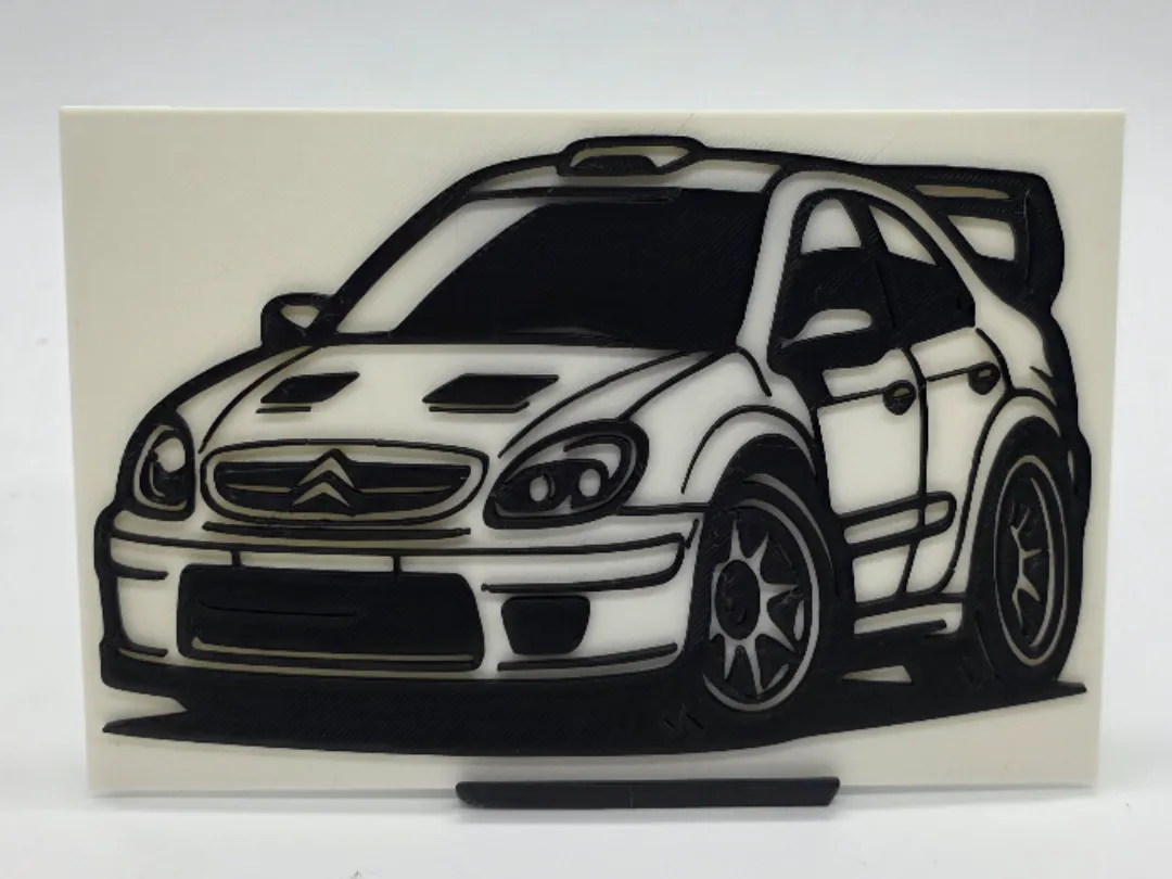 2D Wall Art Citroën Xsara WRC TinyCar by R.Werner Print MakerWorld ...