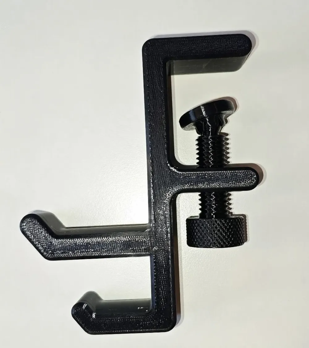 Headphone holder adjustable mounting - Free 3D Print Model - MakerWorld