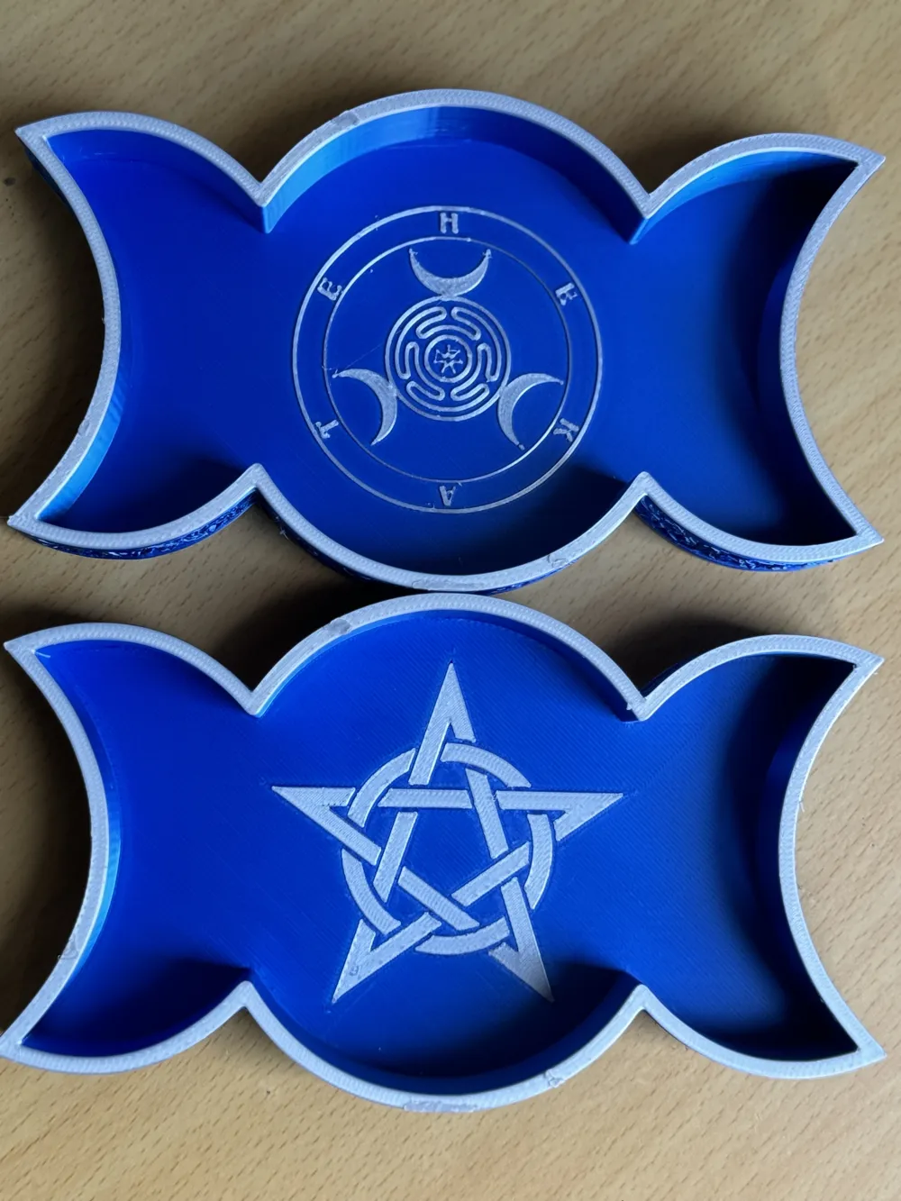 Hekate’s Triple Moon Trinket Trays - Free 3D Print Model - MakerWorld