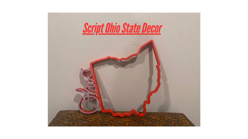 Decoração de Parede Script Ohio State - Modelo gratuito para impressão ...