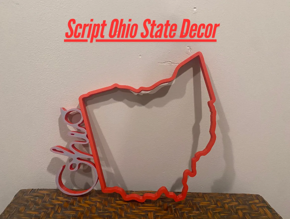 Decoração de Parede Script Ohio State - Modelo gratuito para impressão ...