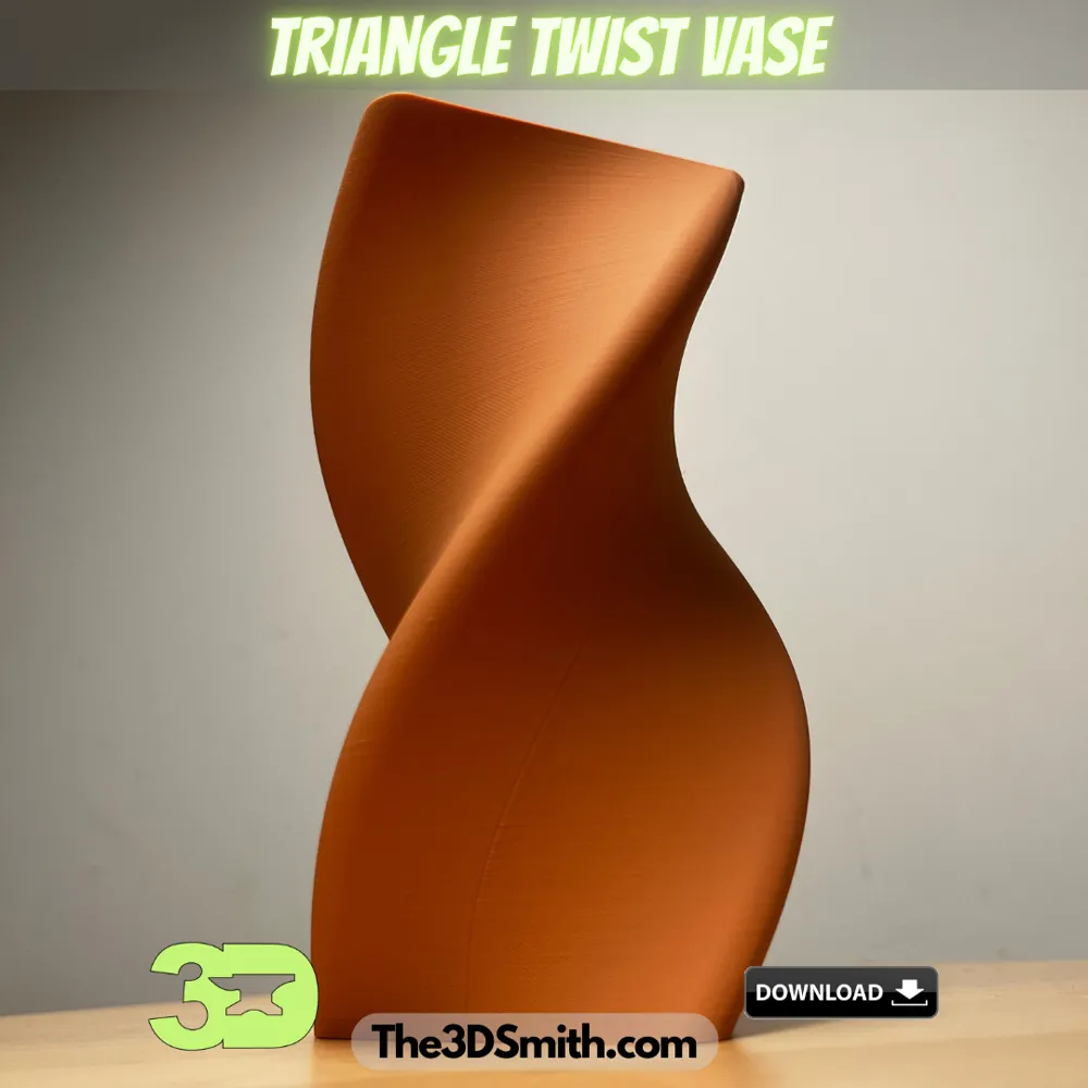 Triangle Twist Vase by The 3D Smith - MakerWorld