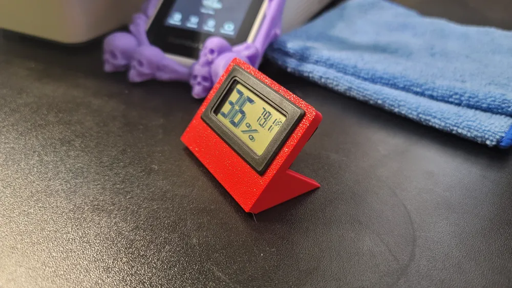 Rectangular Hygrometer Stand by TheJeebo - MakerWorld