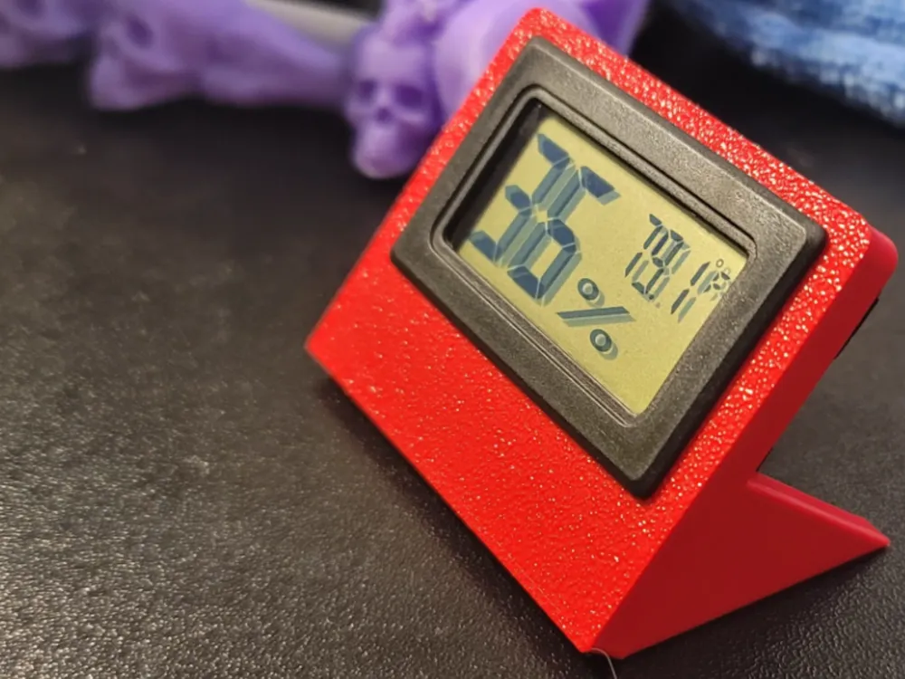Rectangular Hygrometer Stand by TheJeebo - MakerWorld