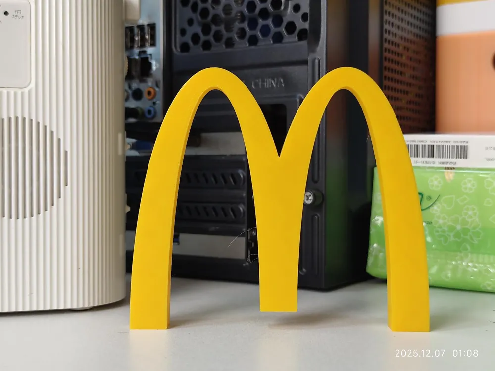 McDonald's Golden Arches logo / McDonald's M logo - Free 3D Print Model ...