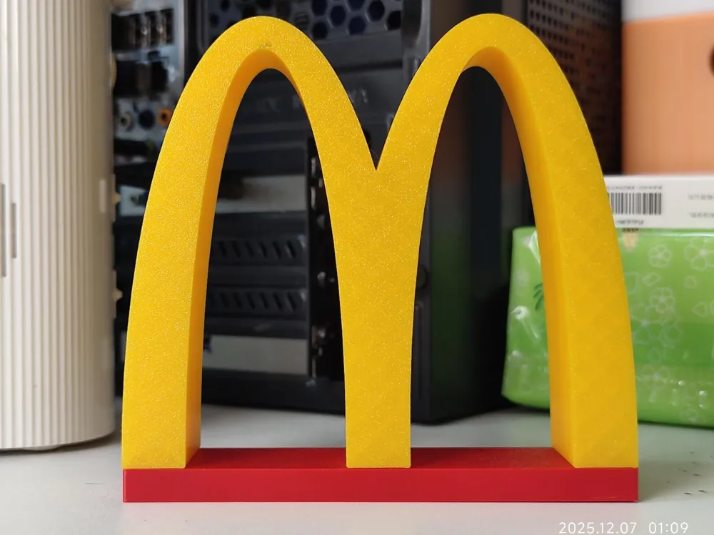 McDonald's Golden Arches logo / McDonald's M logo - Free 3D Print Model ...