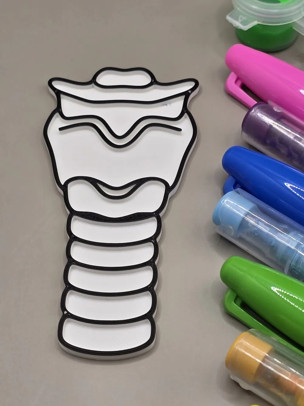 Laryngx Throat Coloring Craft Anatomy - Free 3D Print Model - MakerWorld