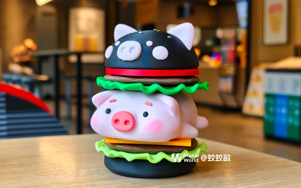 Piggy Burger - Piggy McDonald's Series - Stacking Burger - Free 3D ...