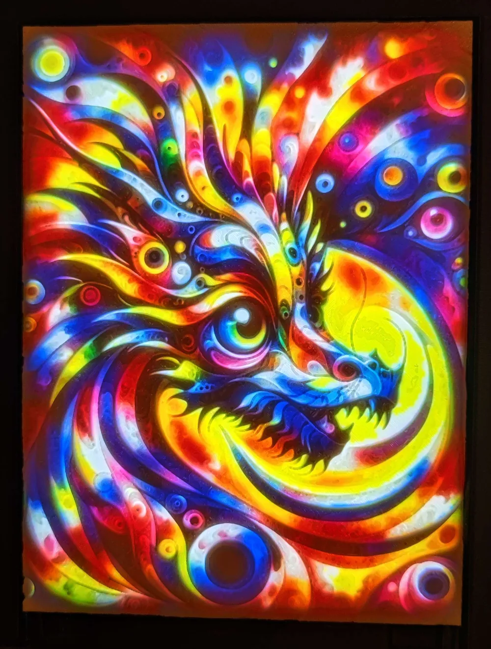 Lithophane Art : "Dream Dragon Lugi" For BL Lithophane Frame by ...