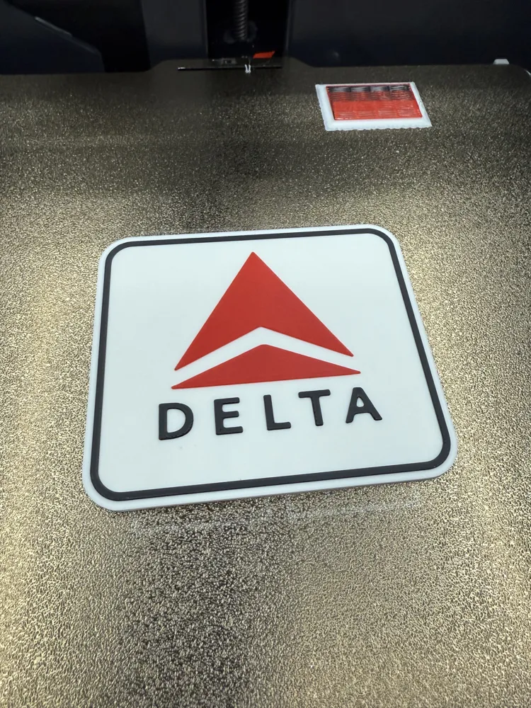 DELTA SMALL SIGN Remixed by 3DPrinting4fun MakerWorld: Download Free 3D ...