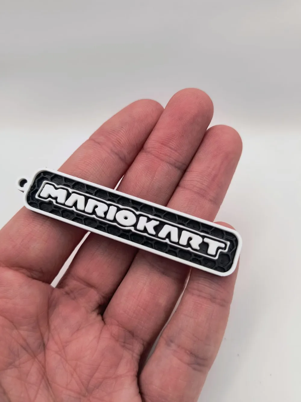Mariokart logo keychain - Free 3D Print Model - MakerWorld