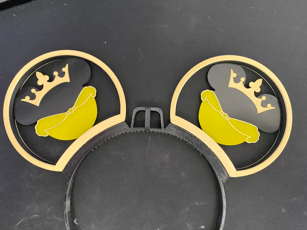 Belle Ears (Beauty and the Beast) Disney Ears for 5 magnet modular ...
