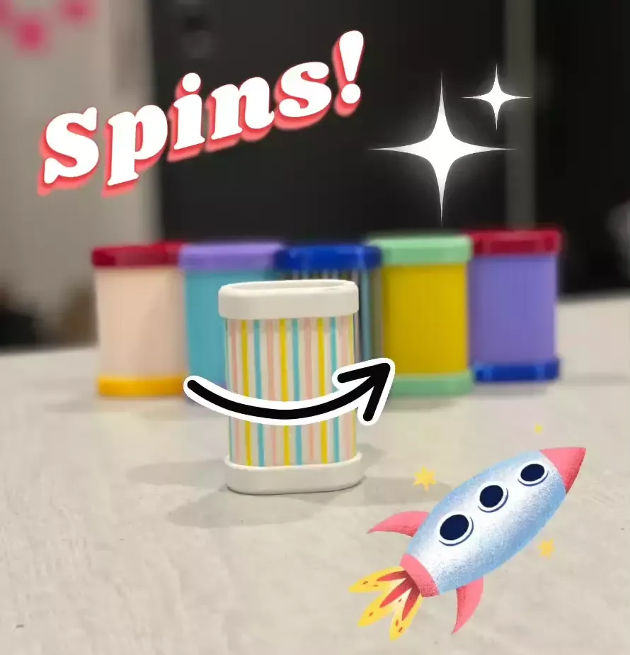 Oval Orbit Fidget -- Rotates! by EsotericWizard - MakerWorld