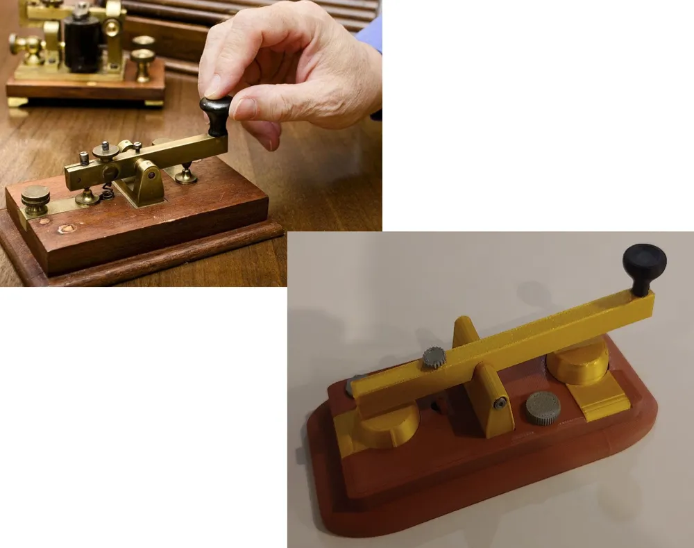 Morse Code Telegraph Desk Fidget Clicker - Free 3D Print Model - MakerWorld