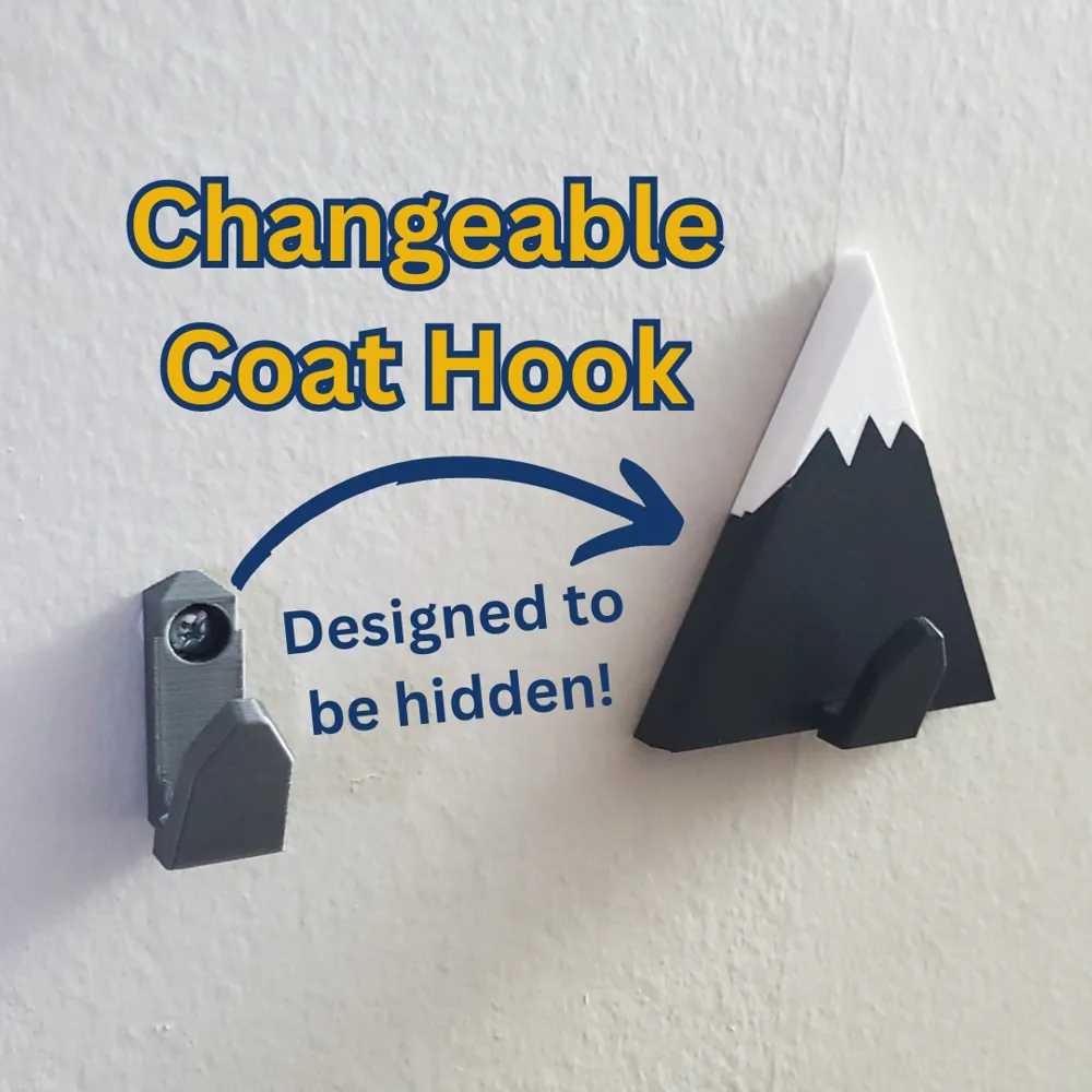 Rocket Ship Coat Hook Design -Universal Hook Mount by Ziggy - MakerWorld