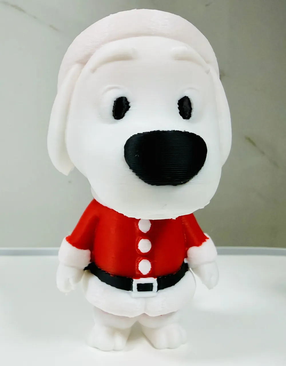 Santa Dog-Christmas Mini Figure(Multi-Color Print) - Free 3D Print ...