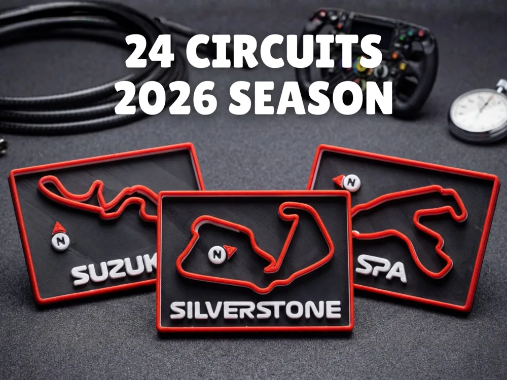 F1 2026 Circuits Display Cards – Full 24 Track Set - Free 3D Print ...