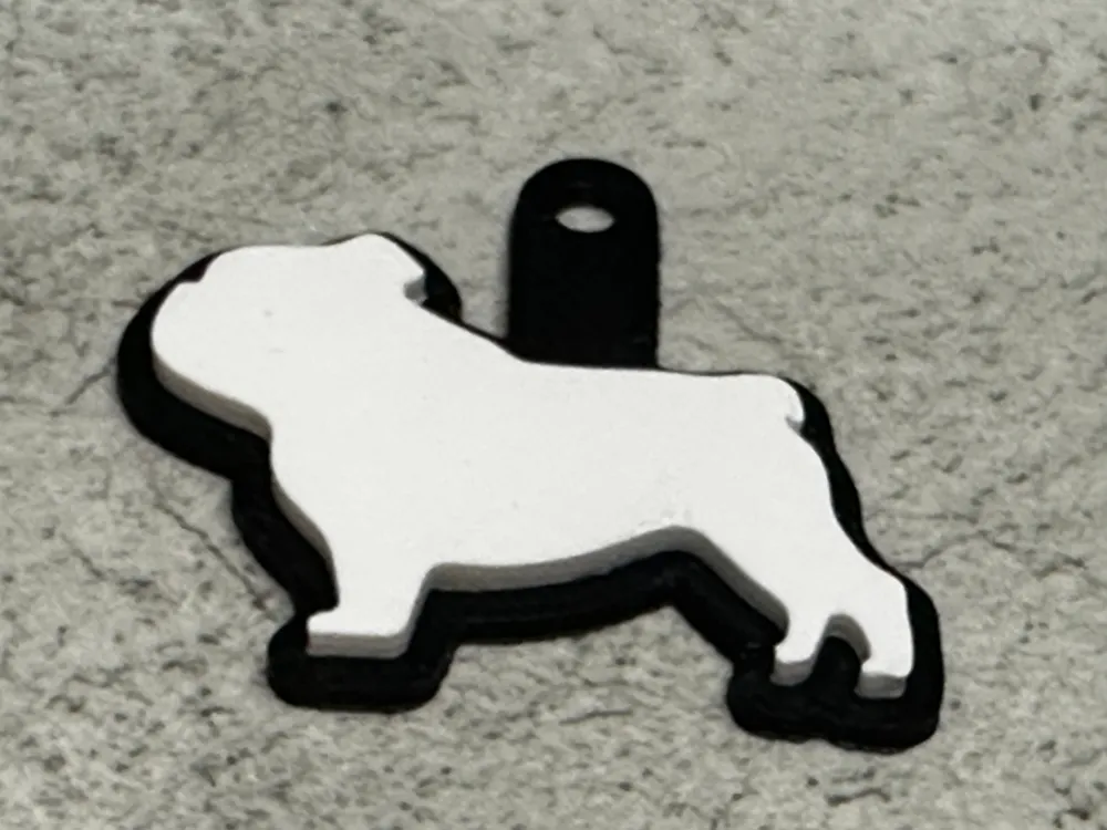 British Bulldog Keychain by Meltorium MakerWorld: Download Free 3D Models