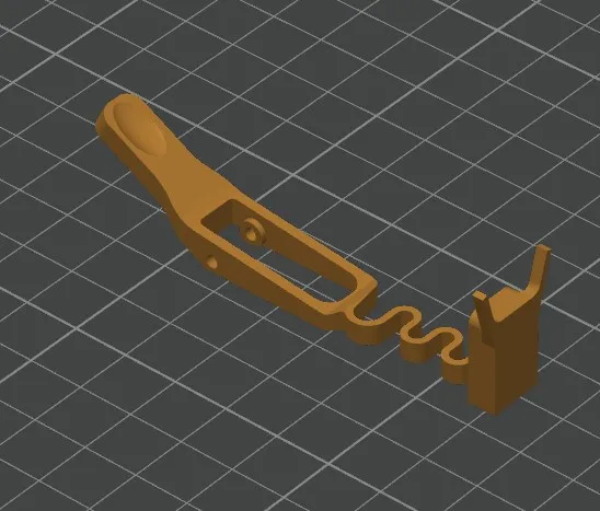 Chute Lever Flipper V02 - Free 3D Print Model - MakerWorld