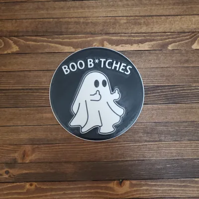 Funny Ghost Coasters - Halloween Ghost Decoration by Ziggy - MakerWorld