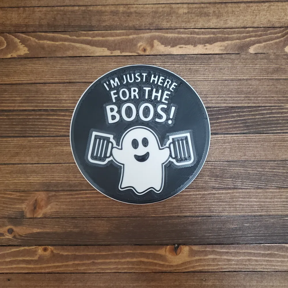 Funny Ghost Coasters - Halloween Ghost Decoration - Free 3D Print Model ...