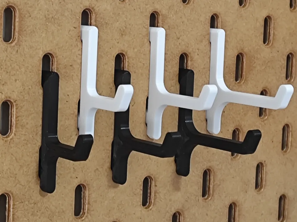 IKEA SKADIS Pegboard T-Hook - Free 3D Print Model - MakerWorld