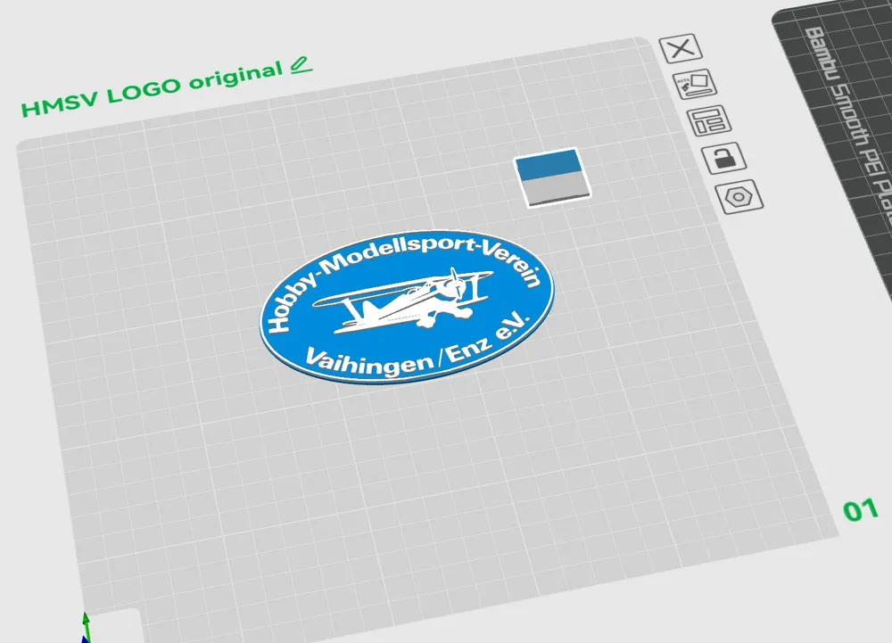 HMSV LOGO - Club de Modélisme Vaihingen Enz - Modèle d'Impression 3D ...