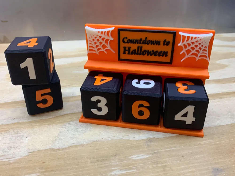 Countdown to Halloween Counter - Free 3D Print Model - MakerWorld