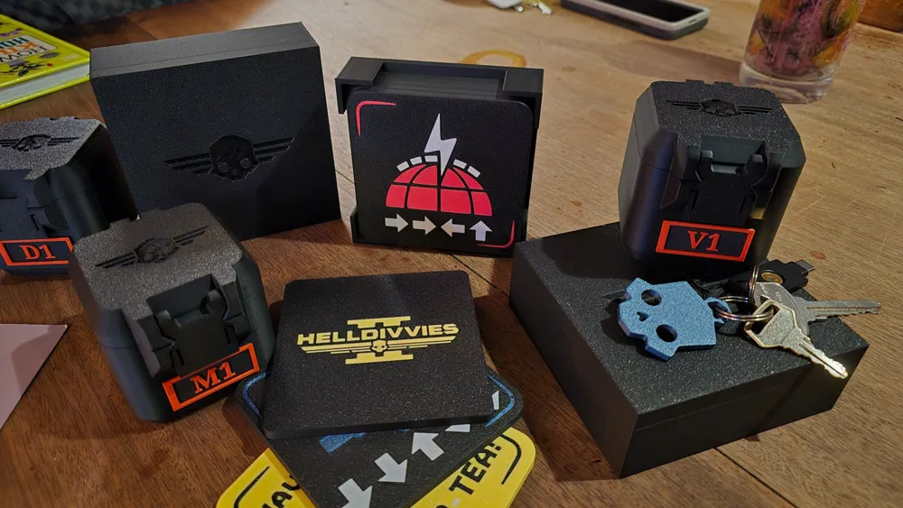 Helldivers Coaster Cover by Merse - MakerWorld