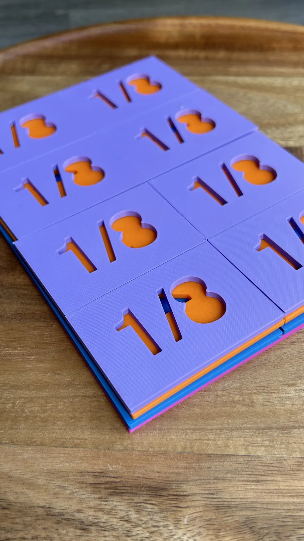 Fraction Practice - Free 3D Print Model - MakerWorld
