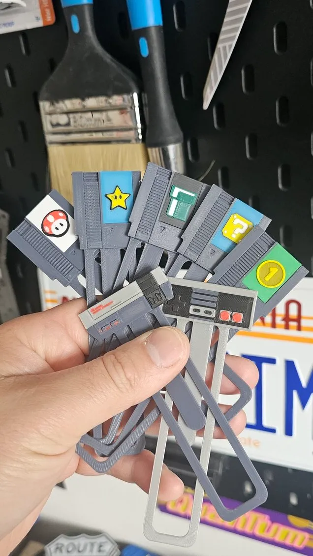 Nintendo Entertainment System inspired bookmarks by thisnoise - MakerWorld