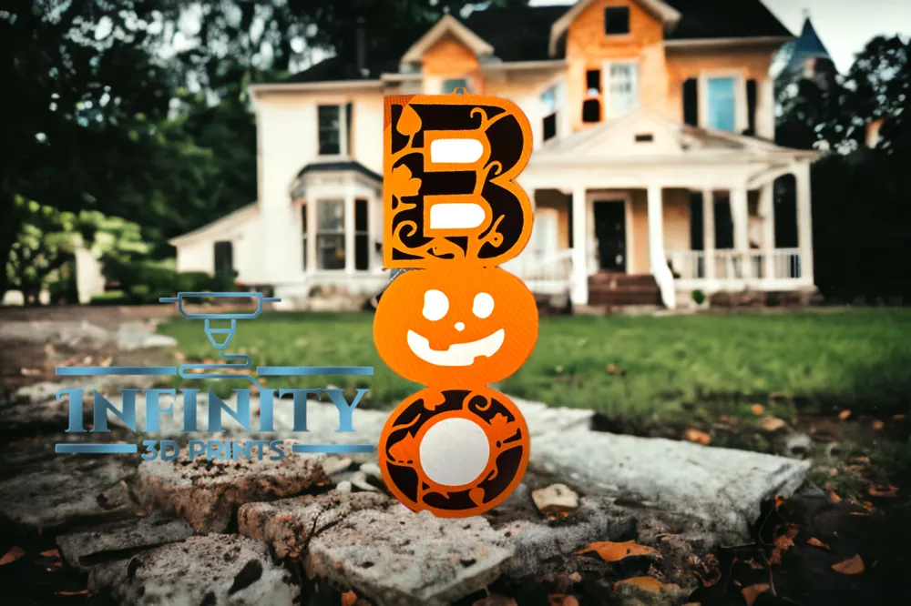 BOO HALLOWEEN FRONT DOOR SIGN - QUICK PRINT by Infinity 3D Prints ...