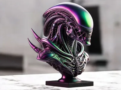 3d printed alien - MakerWorld
